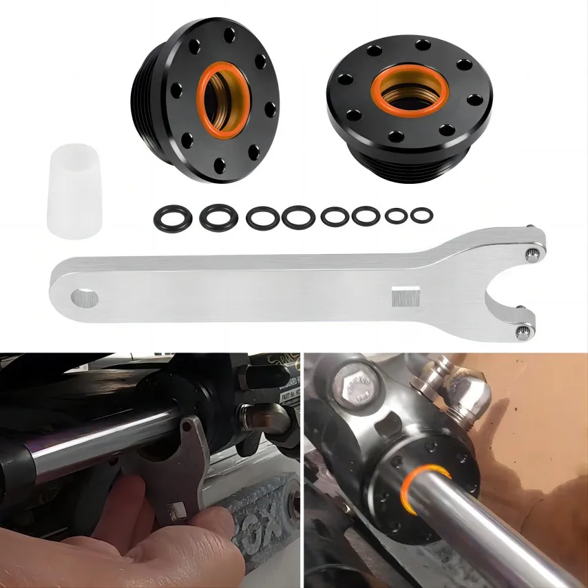 Front Mount Hydraulic Steering Cylinder Seal Kit with Pin Wrench Fits ...