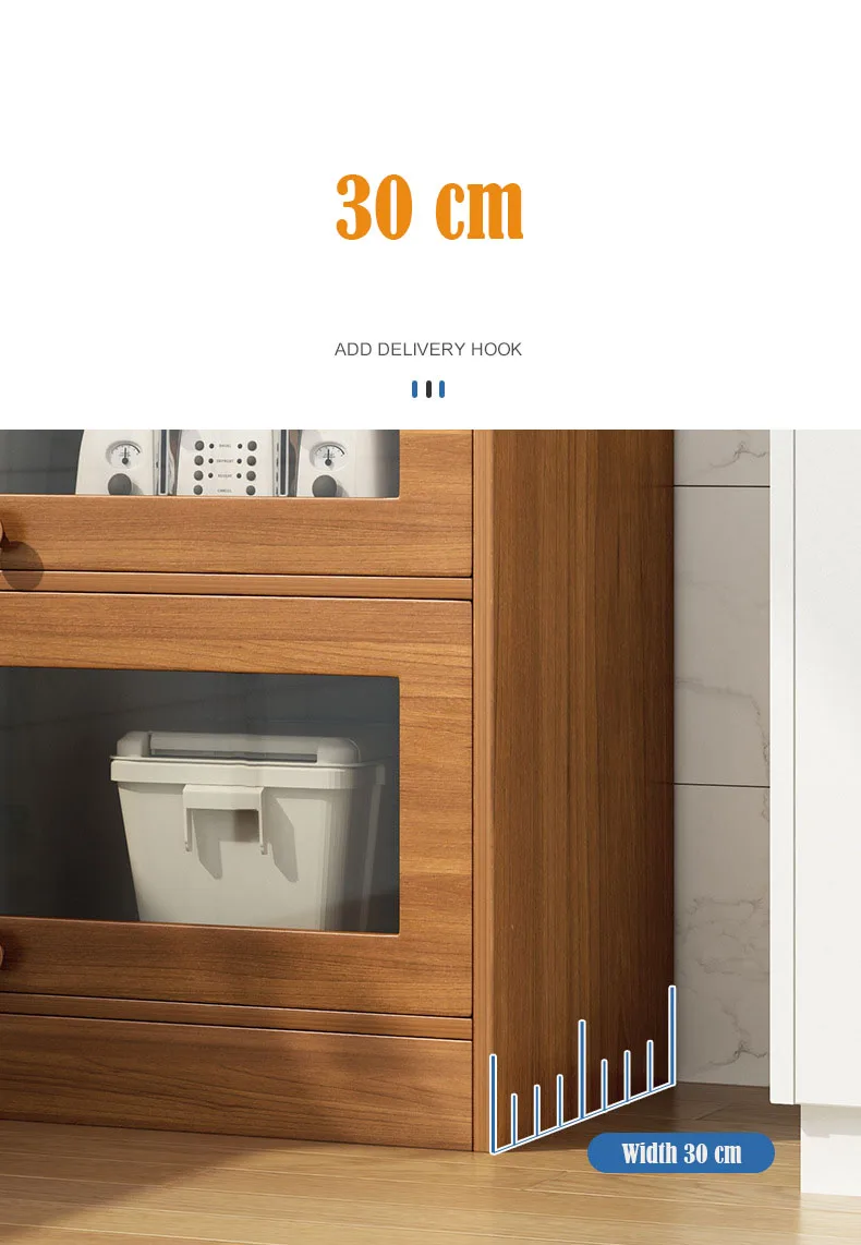 Kitchen Multi Functional Clamshell Type Storage Cabinet Floor Multi ...