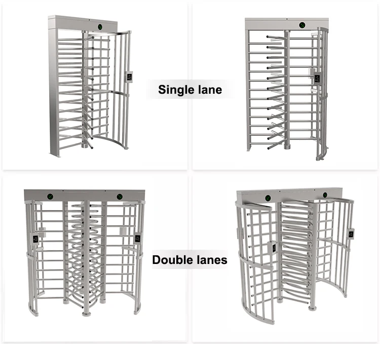 Semi-automatic Full Height Turnstile Revolving Doors Access Control ...