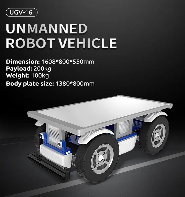 200kg Robot Car Chassis Heavy Duty 10km/h Customized Robot Electric Car ...