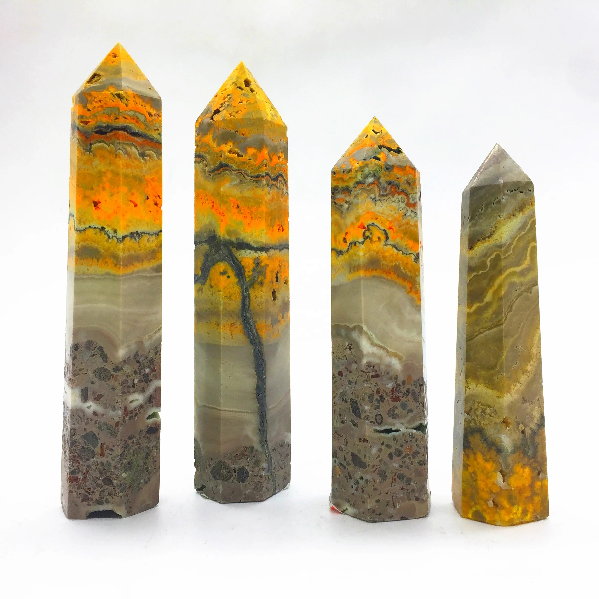 Craft Supplies & Tools Bumblebee Jasper Point Gemstones Materials etna ...