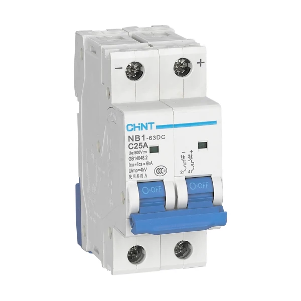 CHNT Chint DC Breaker MCB NB1-63DC 1A 3A 4A 6A 10A 13A 16A 25A 32A 40A ...