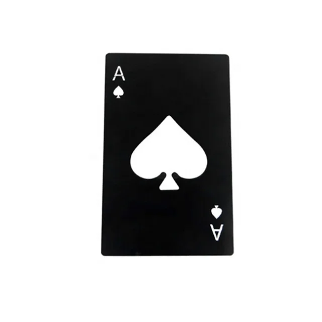Custom funny card shaped metal ace of spades bottle opener| Alibaba.com