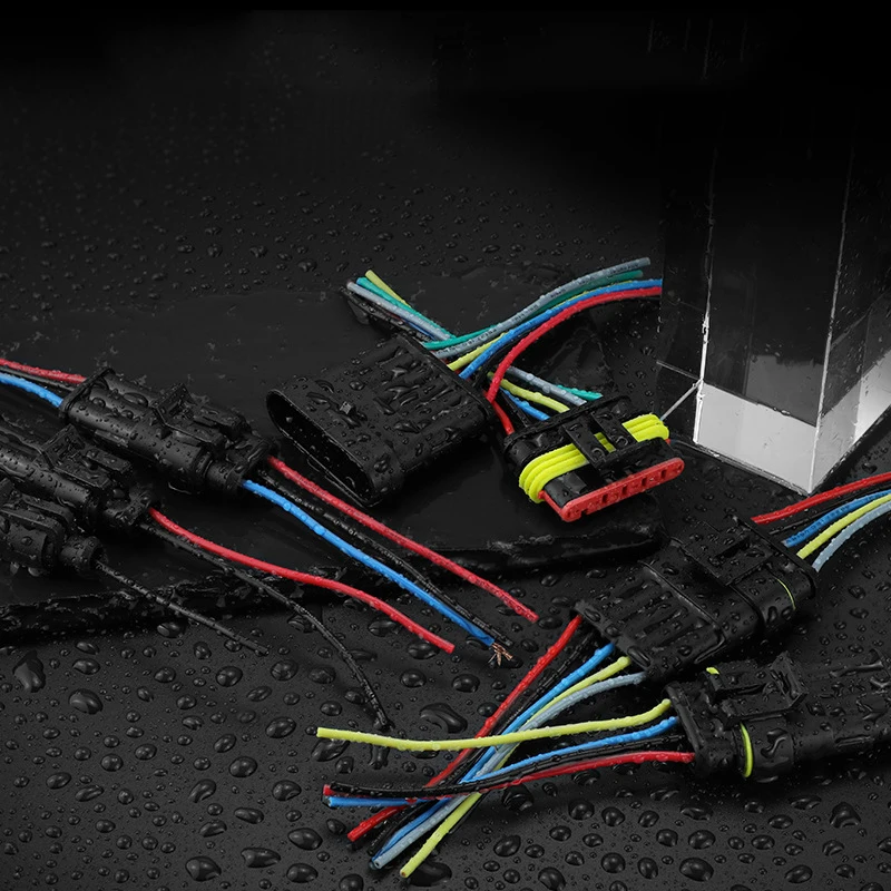 2 Pin Connector Waterproof Connector Male and Female Way18 AWG Wire ...