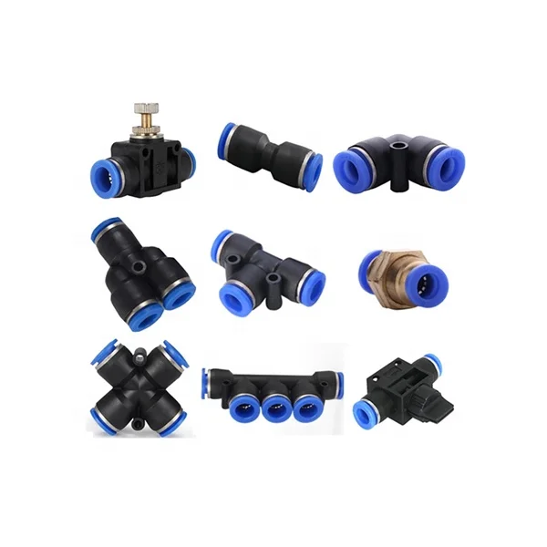M4 M6 M8 M10 M12 pneumatic fittings plastic one touch air hose fittings ...