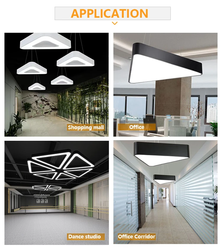 Hot Sales Commercial Indoor Lighting Black Triangle Work Light 36w Led ...