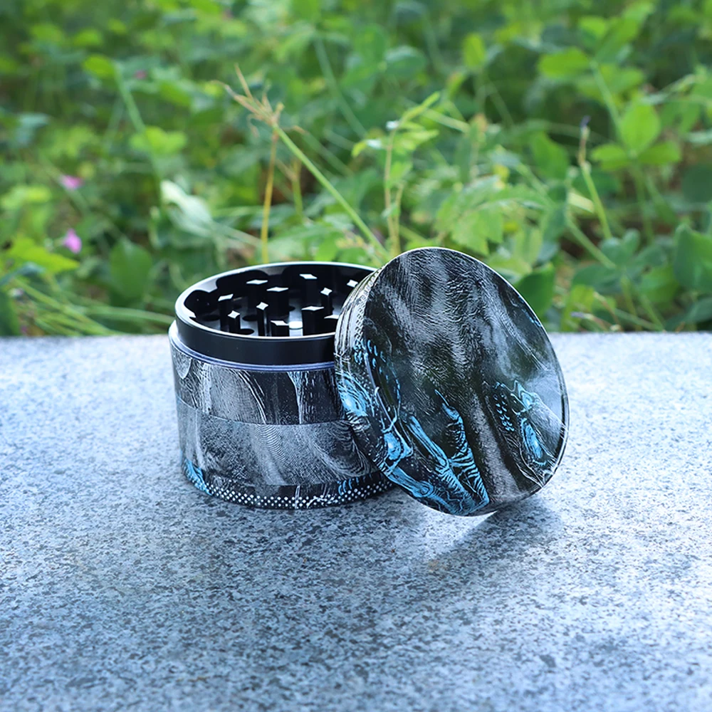 Blue Metal Grinding Machine Diameter 63mm Herbal Grinder Exquisite ...