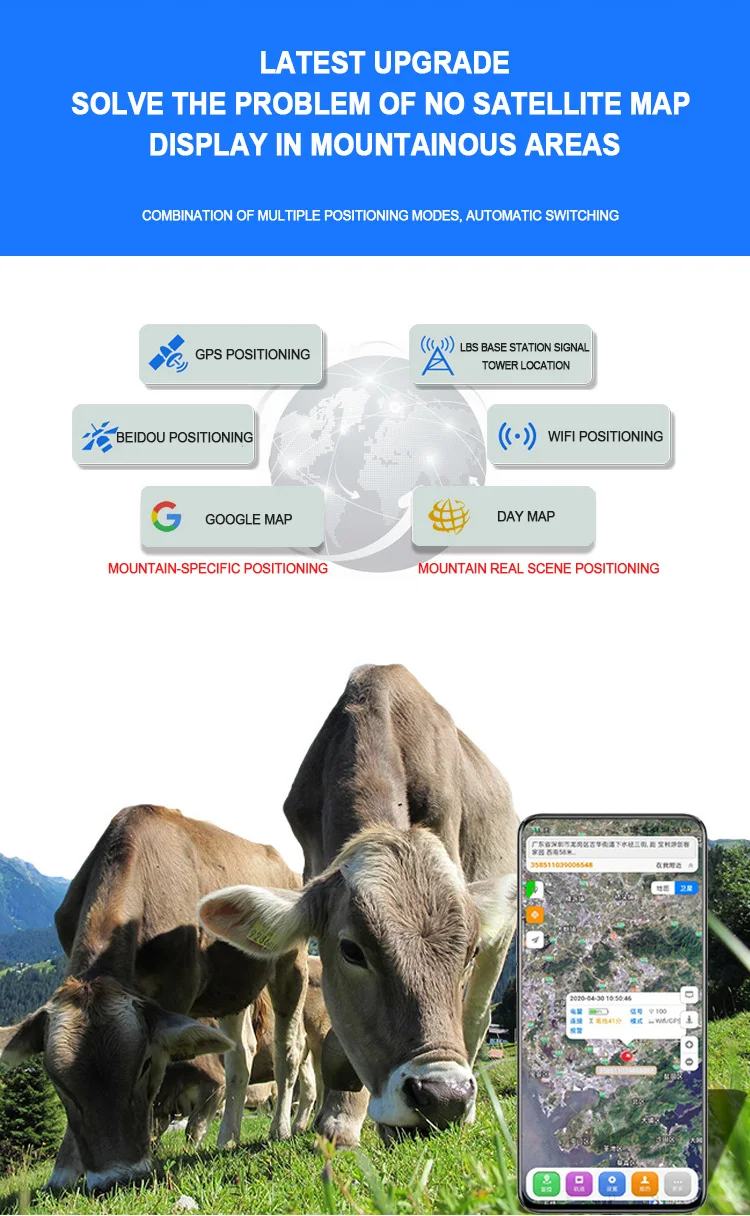 Dual Axis Single Axis Solar Tracker Sun Powered Collar Cow Gps Tracker ...