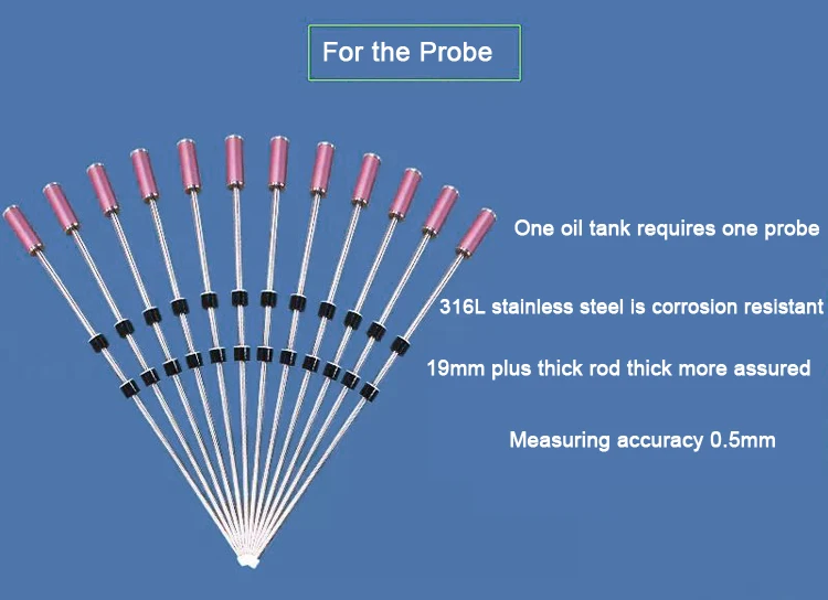 Automatic Tank Gauge With Fuel Density Probe For Fuel Filling Station ...