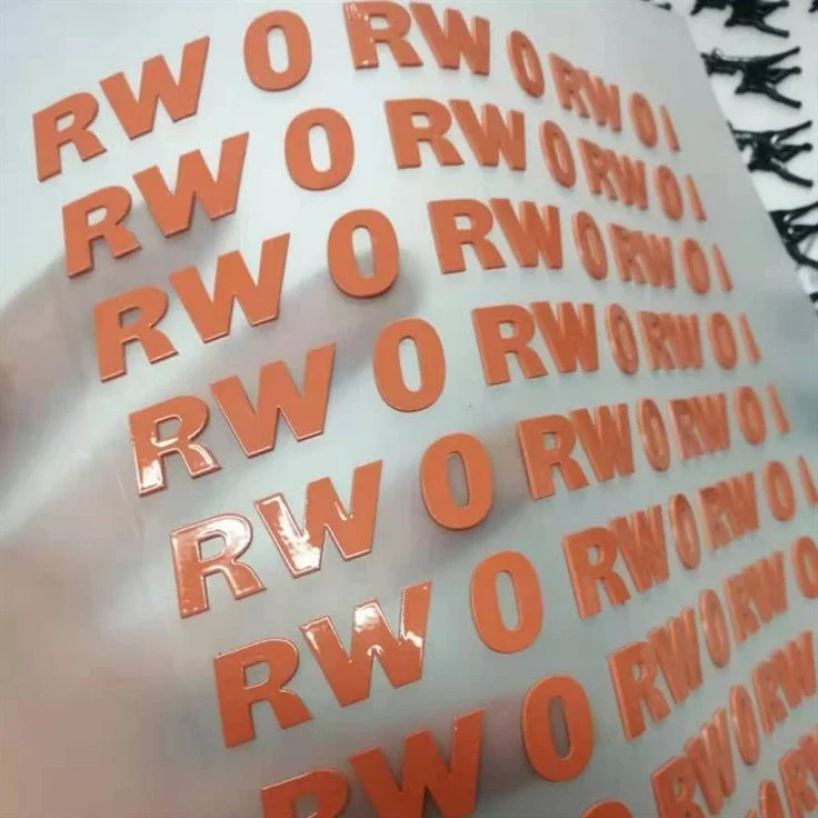 Silicone Rubber Heat Transfer Sticker Silicone Embossed Heat Transfer ...