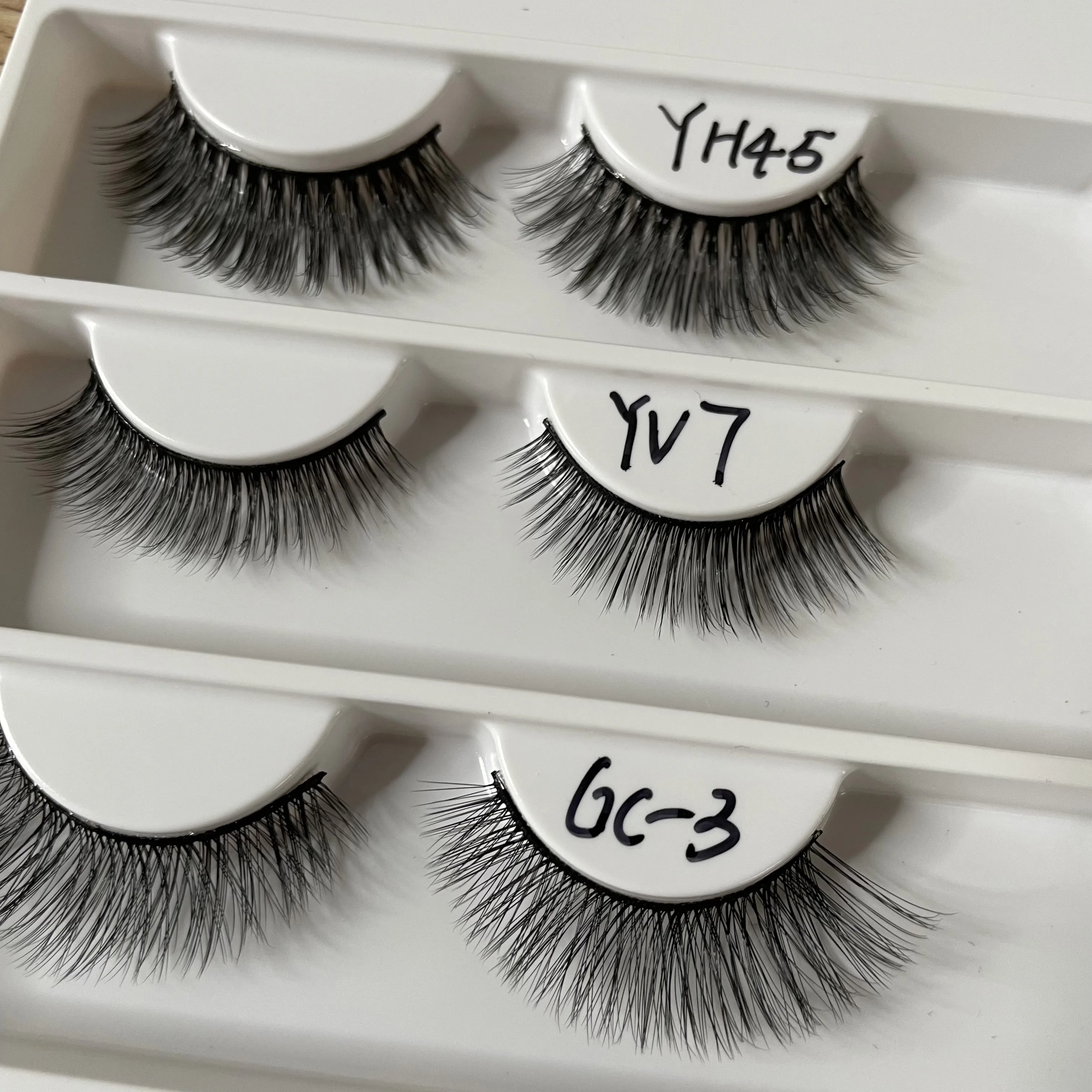 2023 Hongjun Natural Eyelashes Wholesale 5d Fluffy Full Strip Faux Mink ...