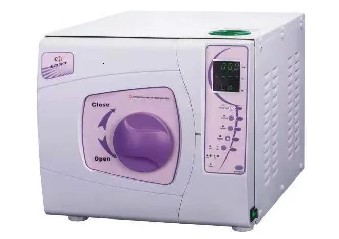 12/16/18/23L Class B Double Lock Door System 3 Times Vacuum Steam Sterilizer Dental Autoclave on ...