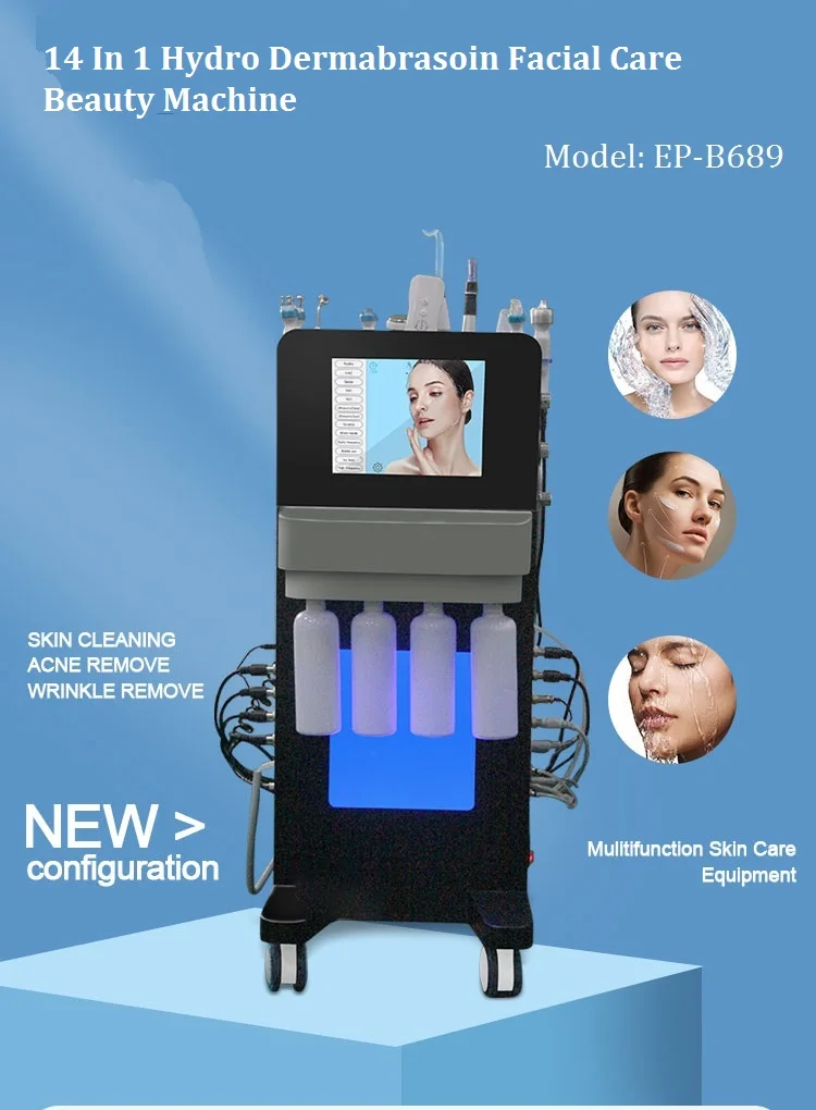 New 14 in 1 Hydra Oxygen Jet Dermabrasion Hydro Aqua Beauty Face ...