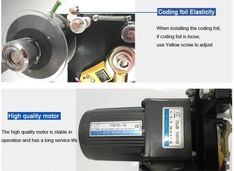 HP241B Hot Stamp Expiry Date Printer - 3 Lines Coding Machine