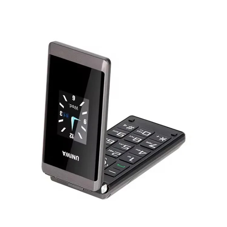 UNIWA X28 Dual Screen Flip Phone for Seniors - Big Buttons & SOS