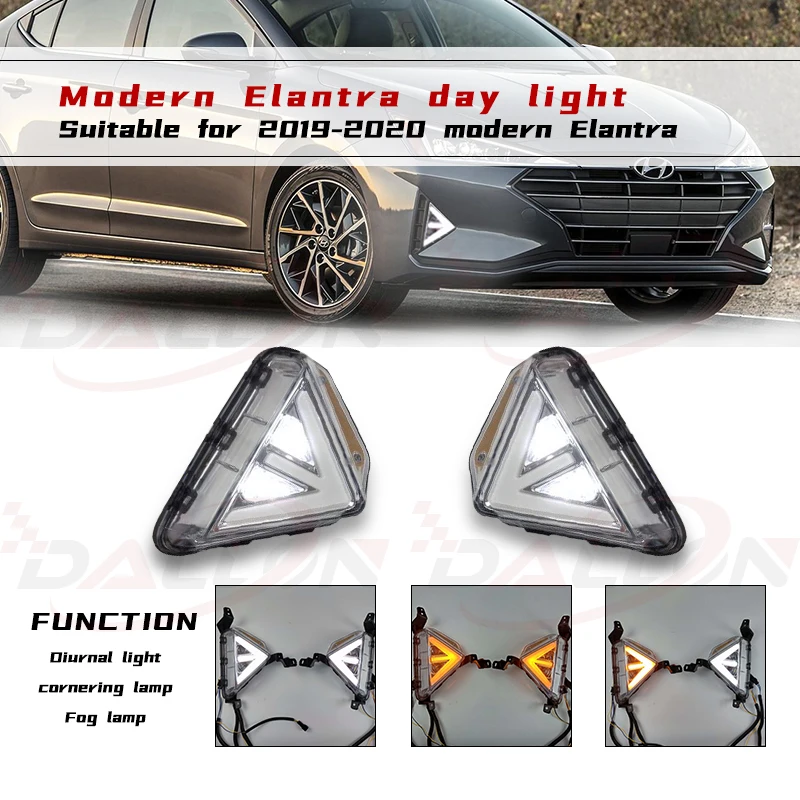 Hyundai Elantra Fog Light Switch LED&DRL Fog Lights Compatible With ...