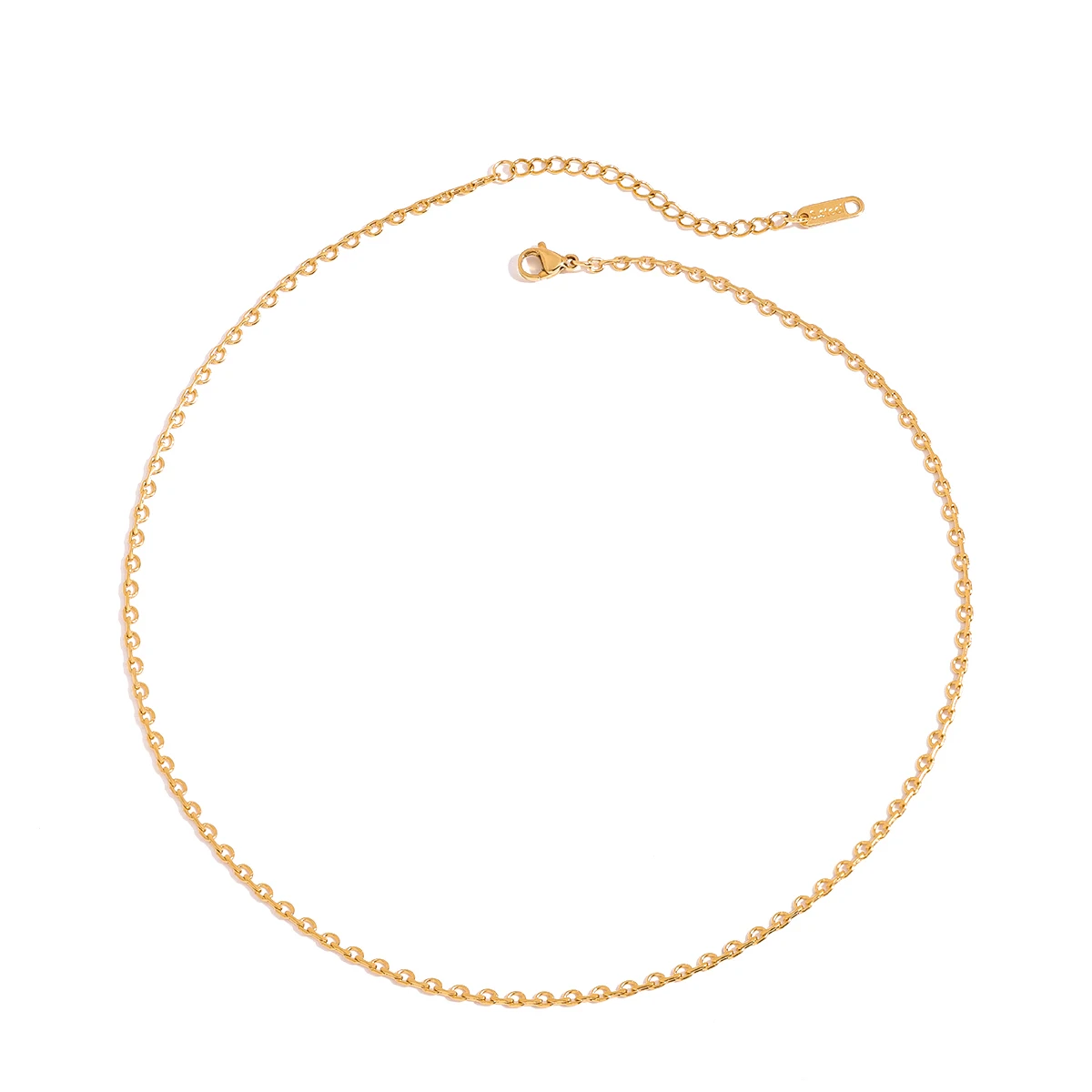 J&d Waterproof 18k Gold Plated Stainless Steel Jewelry Classic Half Arc ...
