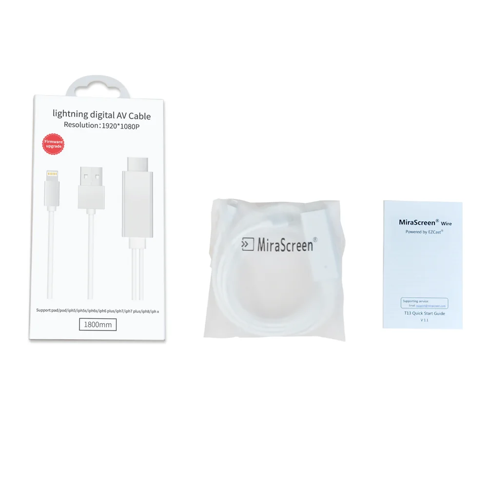 Lightning Ld6m-1 Digital Av Adapter Plug And Play For 8 Pin Lightning To Hdmi Cable Adapter ...