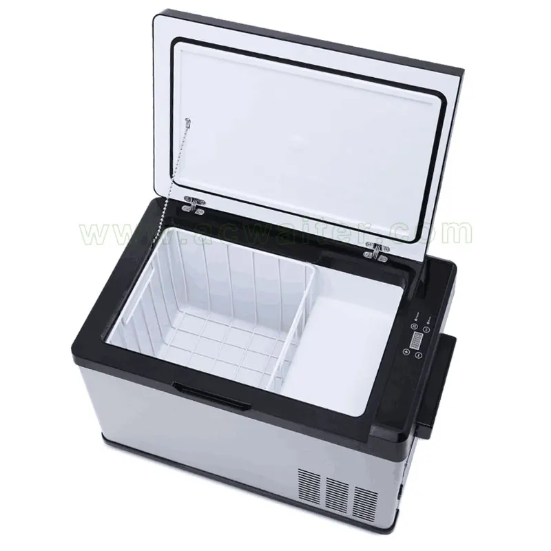 25L Mini Car Fridge Blue Compressor Refrigerator ABS for Camping ...