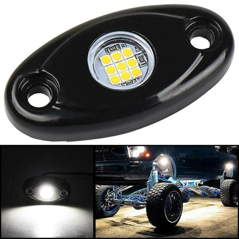 Aluminium Alloy 9 SMD Chips LED Rock Light UTV Wheel Lights 2.7inch ...