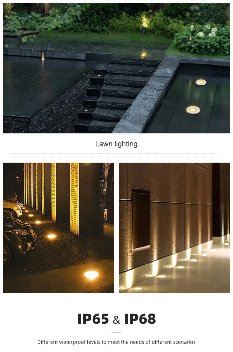 Ground Recessed Step Lamp Buried Led Light Led Underground Light Underground Led Lamp Waterproof ...