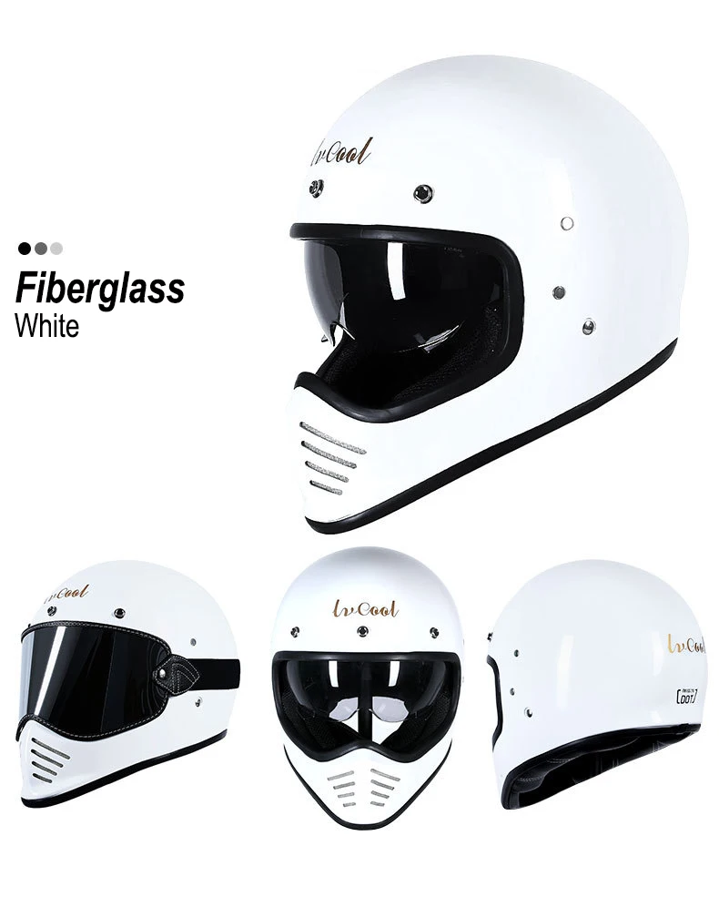 Woljay Open Face Full Face Helmet - Durable Motorcycle Protection