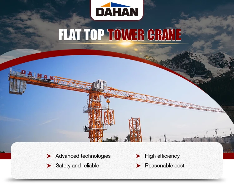 Small Tower Crane Topless Tower Crane 12ton Flat-top Tower Crane With ...