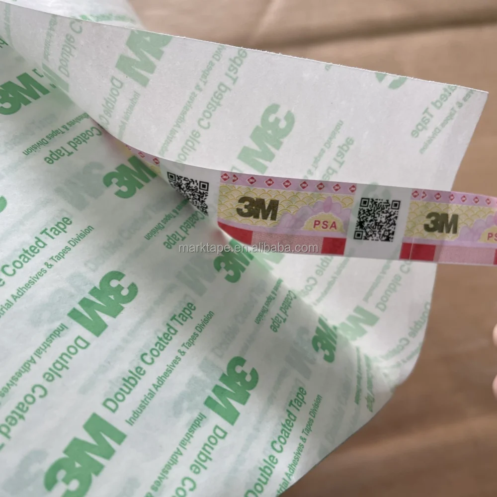 3M 55256 Double Coated Polyester Tape High Tack Acrylic Pressure Sensitive Adhesive Heat ...