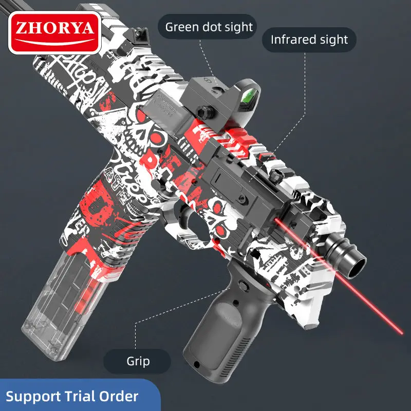 Plastic Toy Submachine Gun Kids Gun Toys Electric Soft Bullet Gun - Buy ...