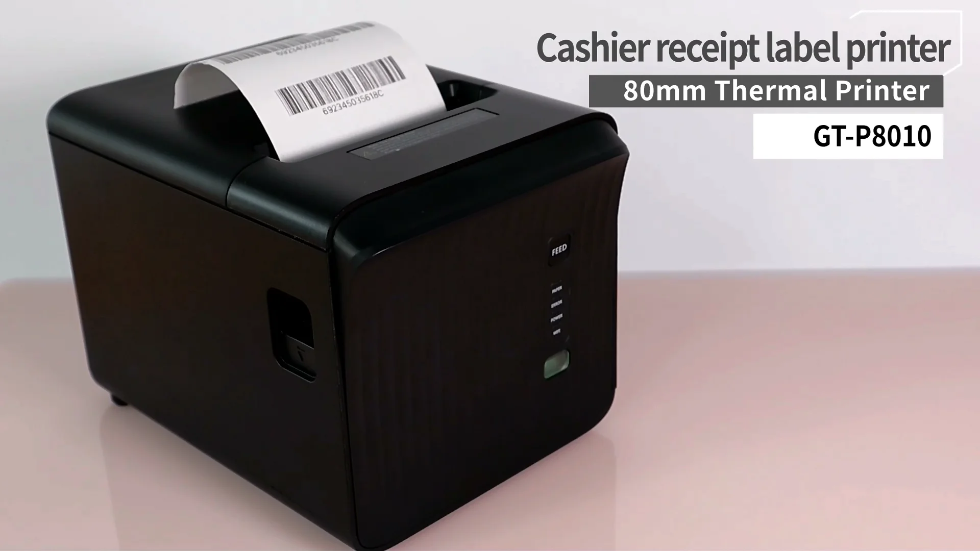 80mm Thermal Printer Sticker Bill Ticket Bar Code Thermal Barcode Roll ...