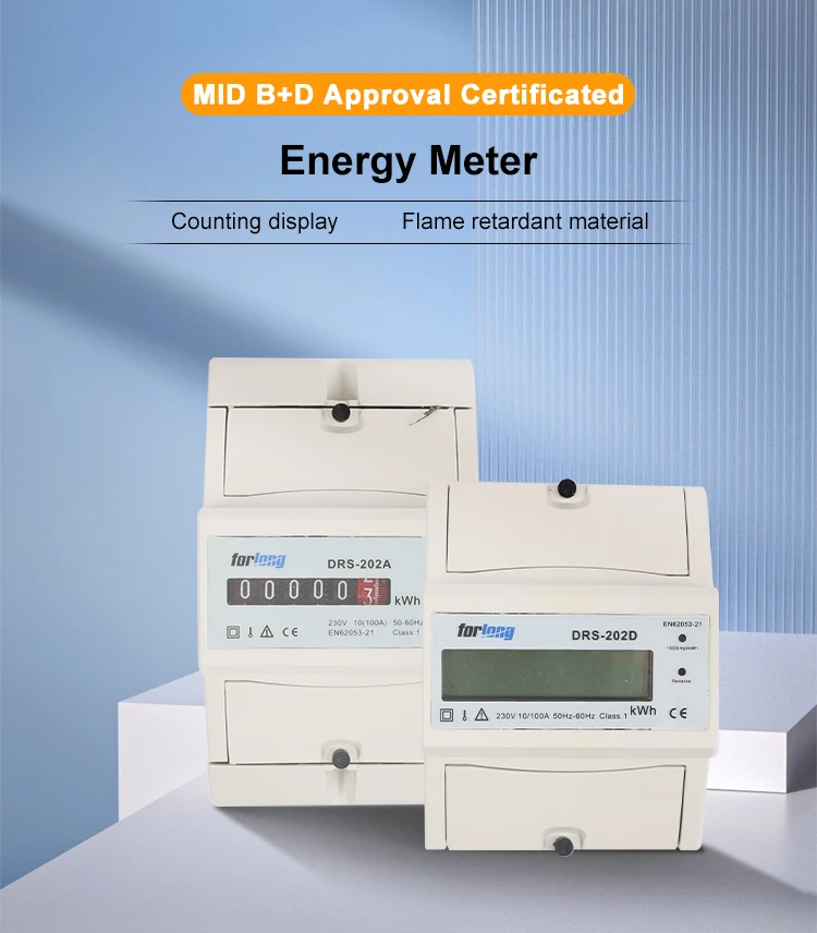 Wide Range Current Measurement Single Phase Digital Display Electricity ...