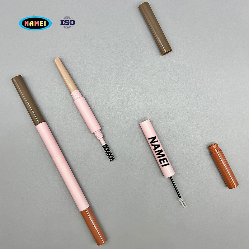 Odm/oem 3 In 1 Round Cosmetic Permanent Eyebrow Pencil Packaging Empty ...