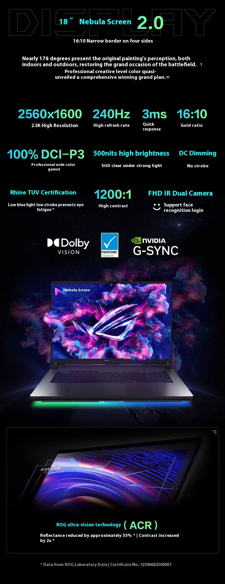 ROG Strix SCAR 9 Extreme Edition - 16" Nebula Display Gaming Laptop ...