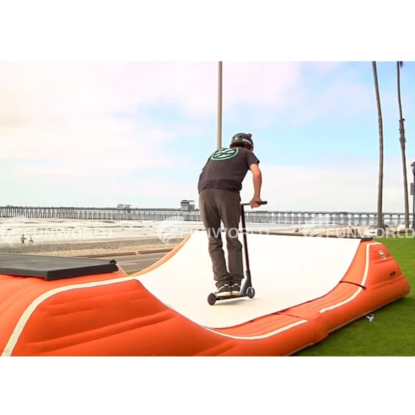 Funworldsport Inflatable Skateboard Ramps - Customized Sizes