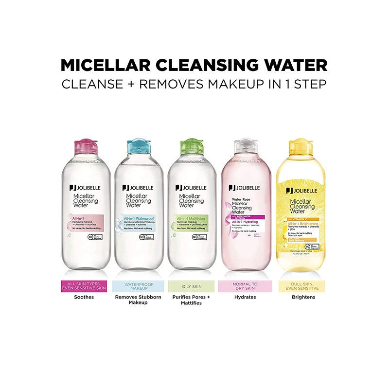 Wholesale Private Label No Rinsing No Micellar Cleansing Water Makeup ...