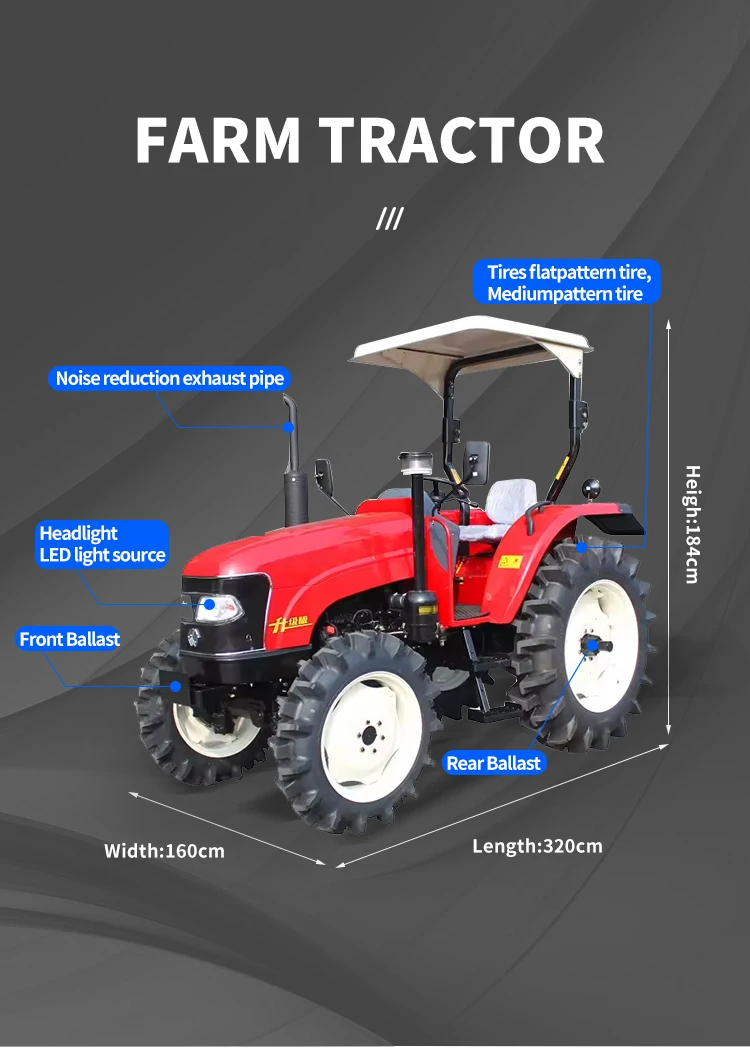 Cheap Mini Wheeled Agricultural Tractor Good Power 4x4 Agriculture Tractor Loader For Sell - Buy ...