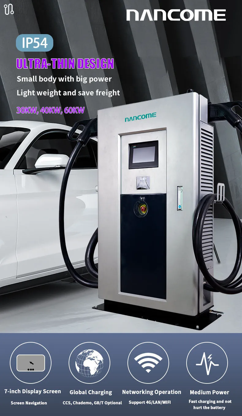 Fast Charging Ce Certificate Supported Dc Charger Ev 30kw /40kw/60kw ...