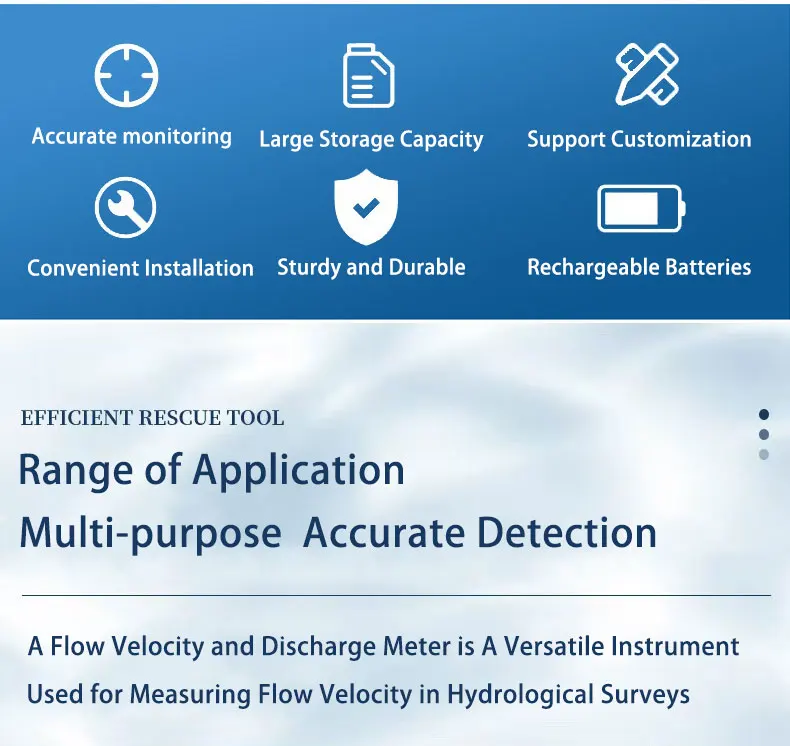 Flow Speed Meter Water Flow Velocity Meter Flow Rate Meter with Speed ...