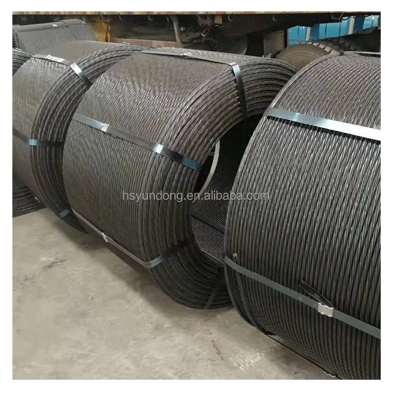 Prestressed Concrete Steel Strand 1860mpa Uncoated Pc Strand Grade 270 ...