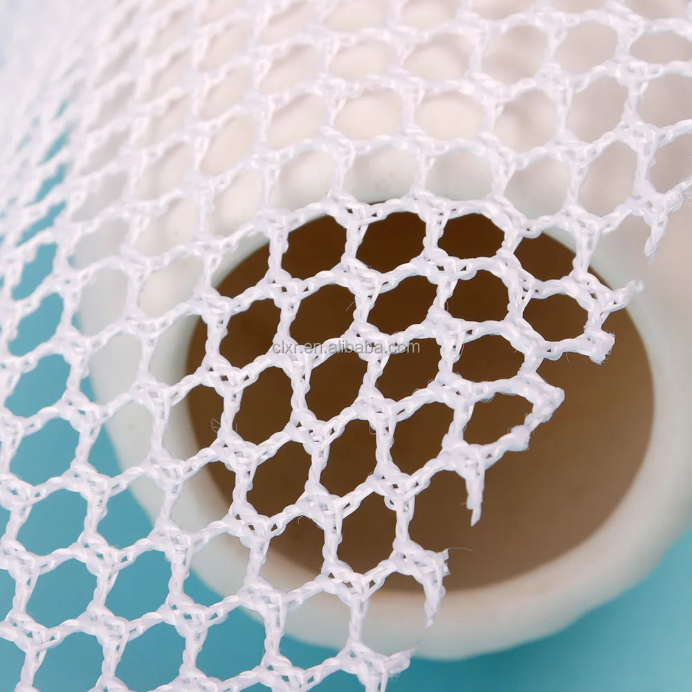 White Different Kind Polyester Knit Hard Stiff Tulle Net Mesh Fabric ...