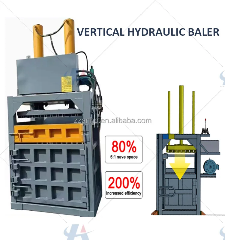 Industrial Baler Paper Press Machine Recycling Vertical Manual Waste ...