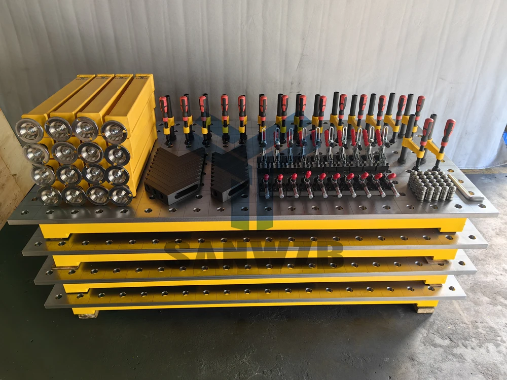Sanwzb Cast Iron Welding Table with Fixture for Robot 2D Welding Table ...