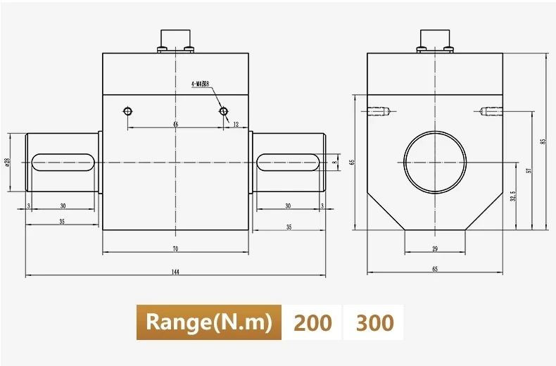 Large Range Motor Rotary Dynamic Torque Sensor Non-contact Rotating ...