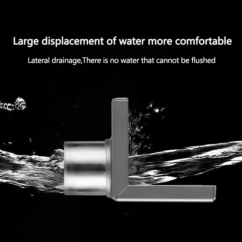 L Shape Wall Side Drainage Shower Water Drain Bathroom Side Outlet Wall ...