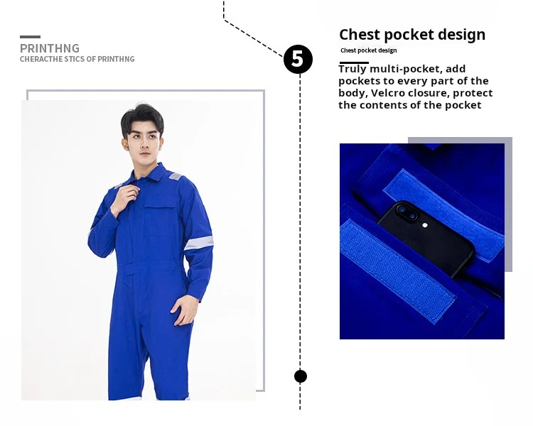 Custom Logo Hi Vis Road Way Safety Reflective Coverall