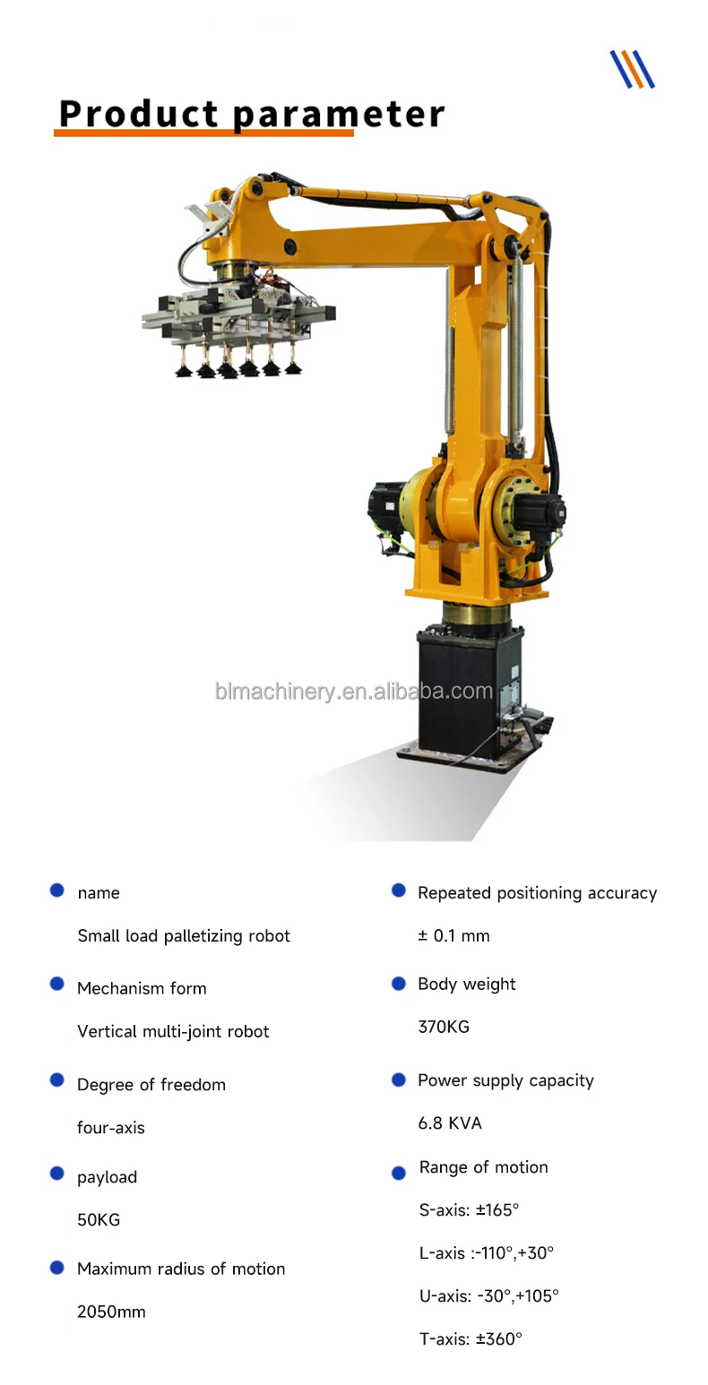 Robot Palletizer Equipment Automatic Palletizer Robot Robot Pallet ...