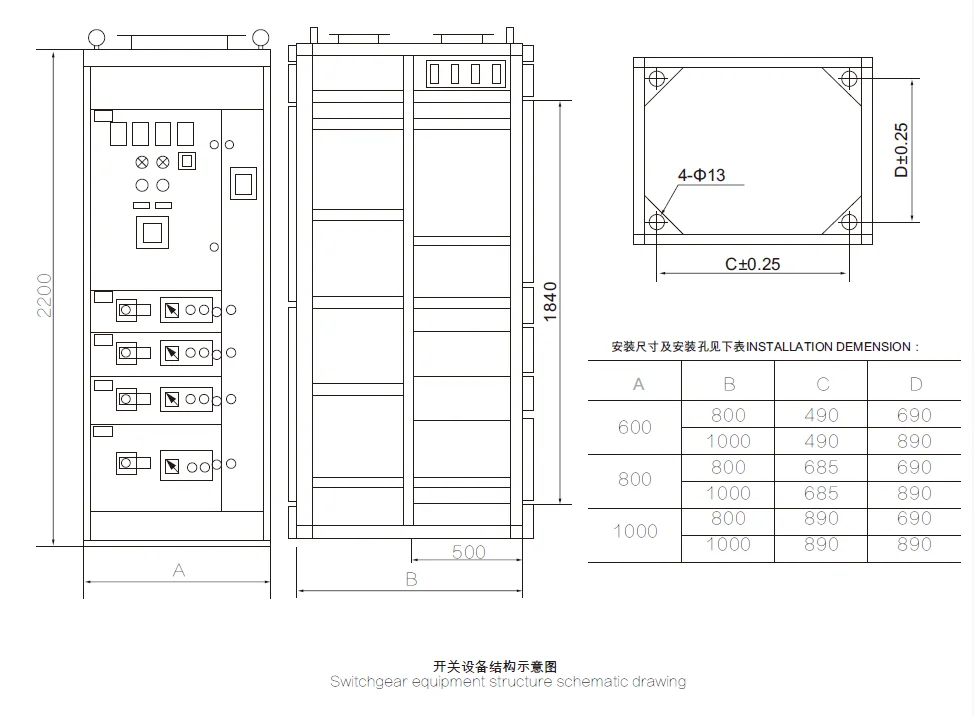 Gck -0.4kv Series 0.38kv 400v 415v Low Voltage Electrical Switchgear ...