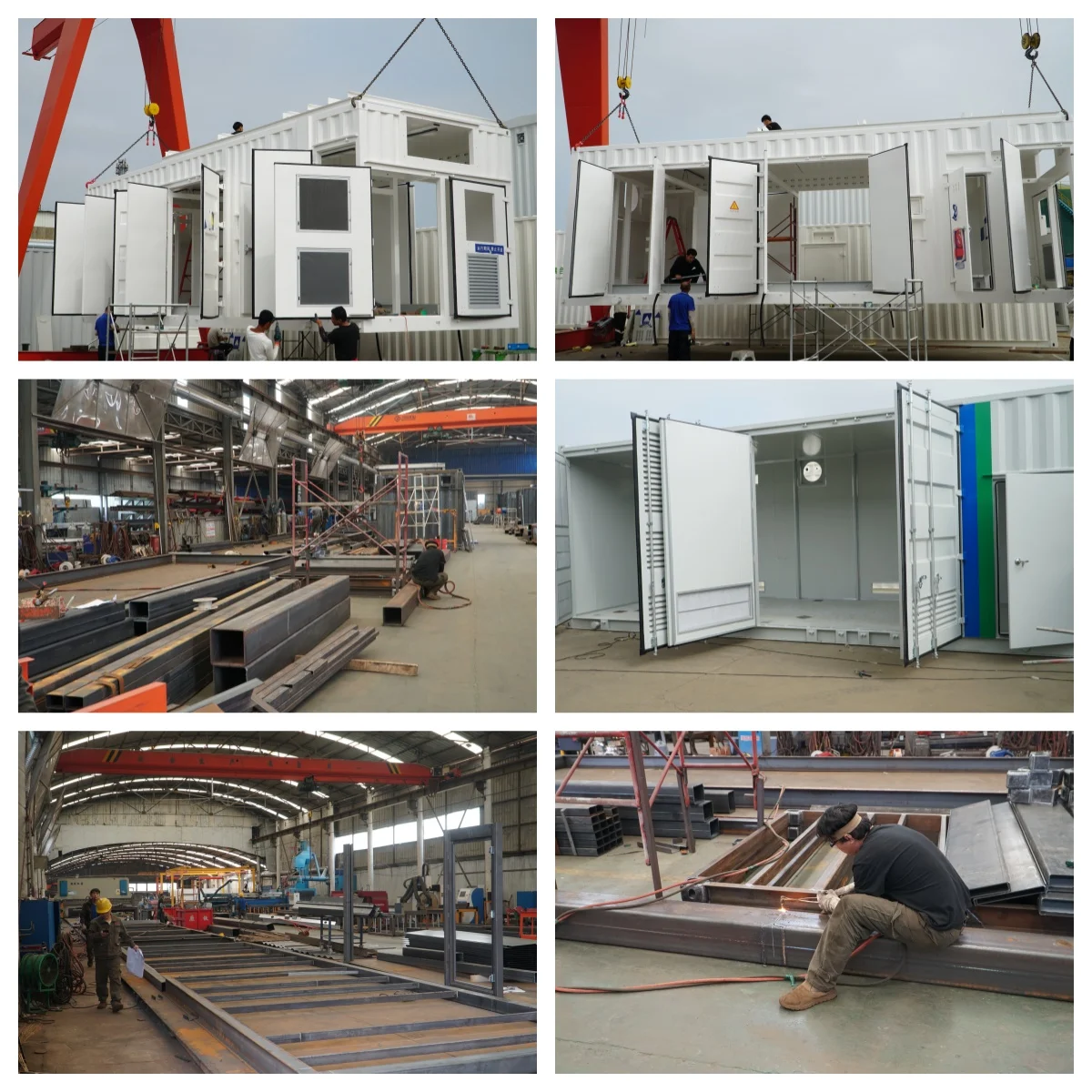 Modular 20ft Prefabricated Steel Composite Folding Container House for Bedrooms in Homes Villas ...