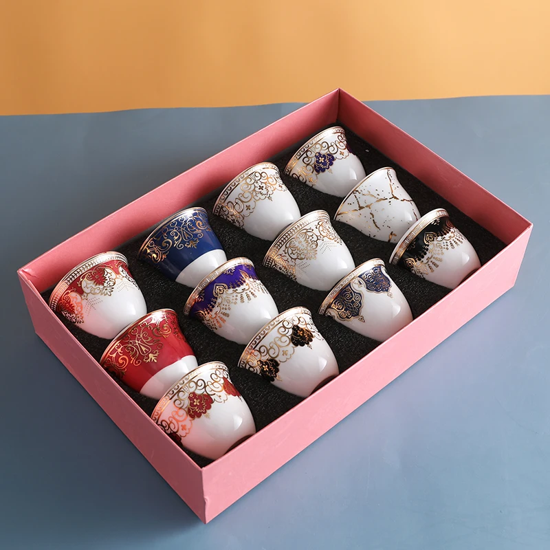 12pcs Arabic Tea Cup Arabic Coffee Cups Cawa Customized Cawa Cup Set ...