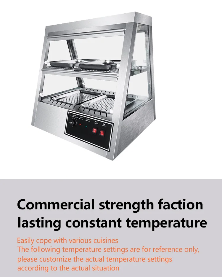 Electric Heated Display Showcase - Ideal for Hot Foods
